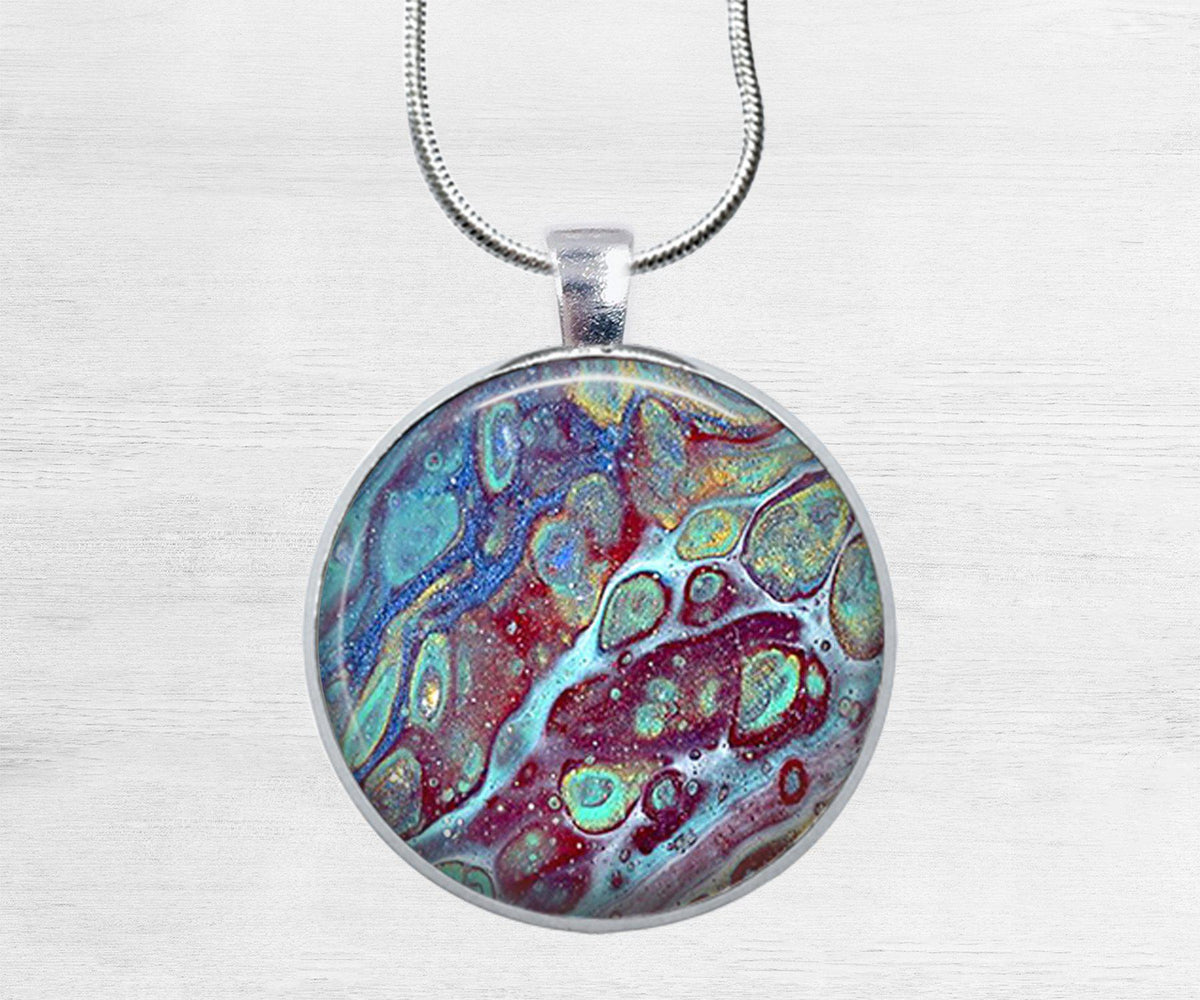 Coral Reef Circle Necklace | Beach Jewelry | Handmade– Beach Blossom Studio